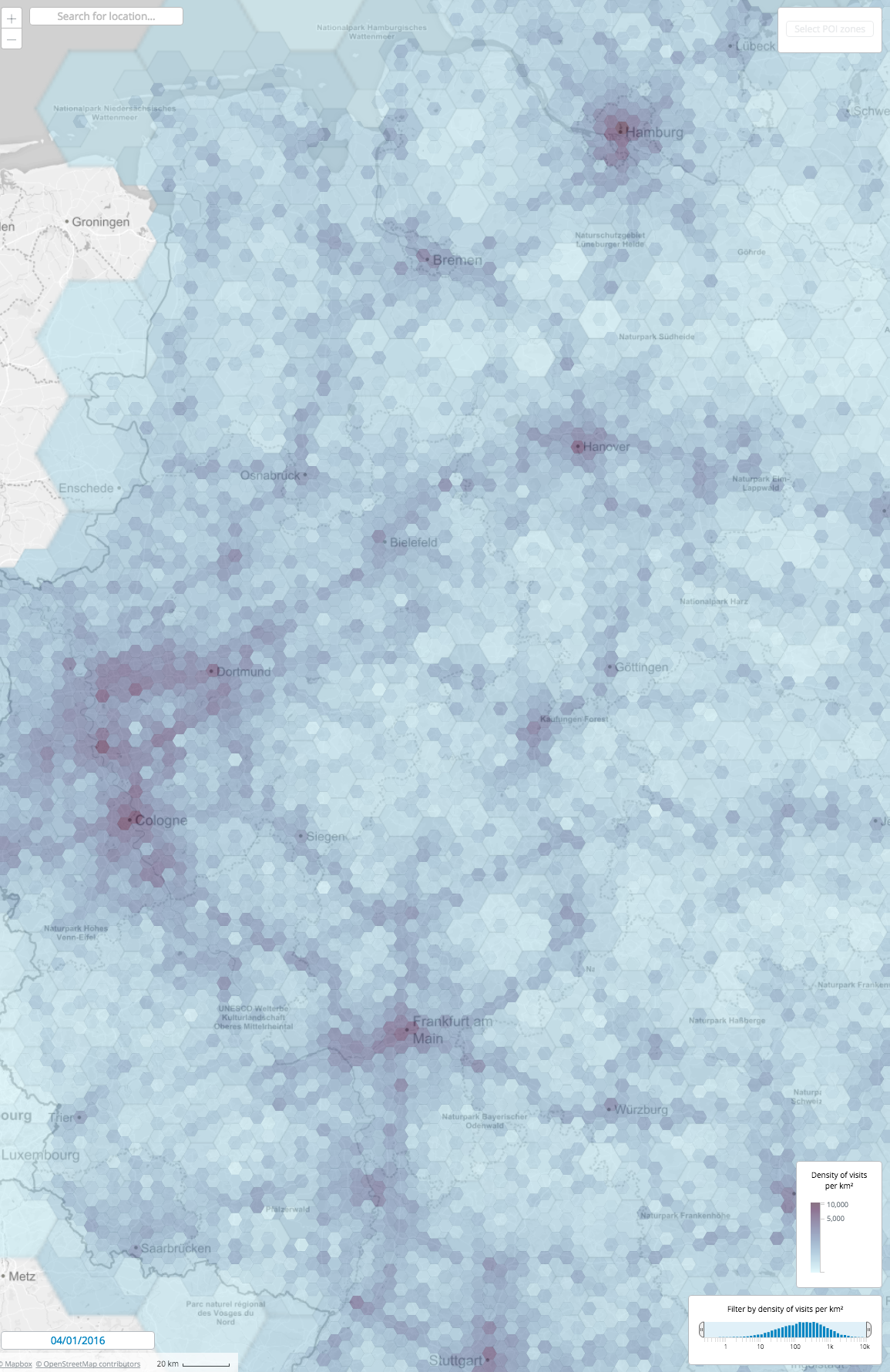 Hex density map | Ilya Boyandin